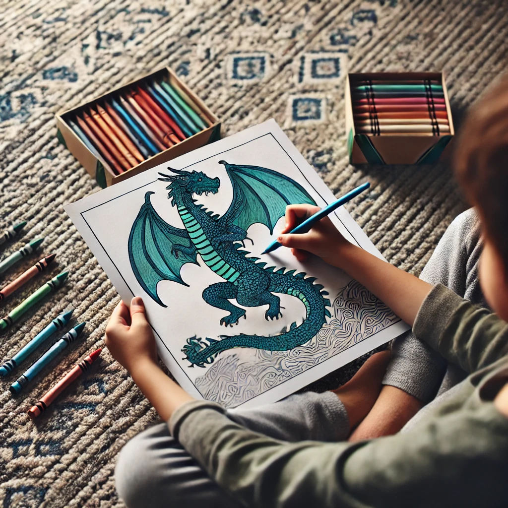 25+ Enchanting Dragon Coloring Pages