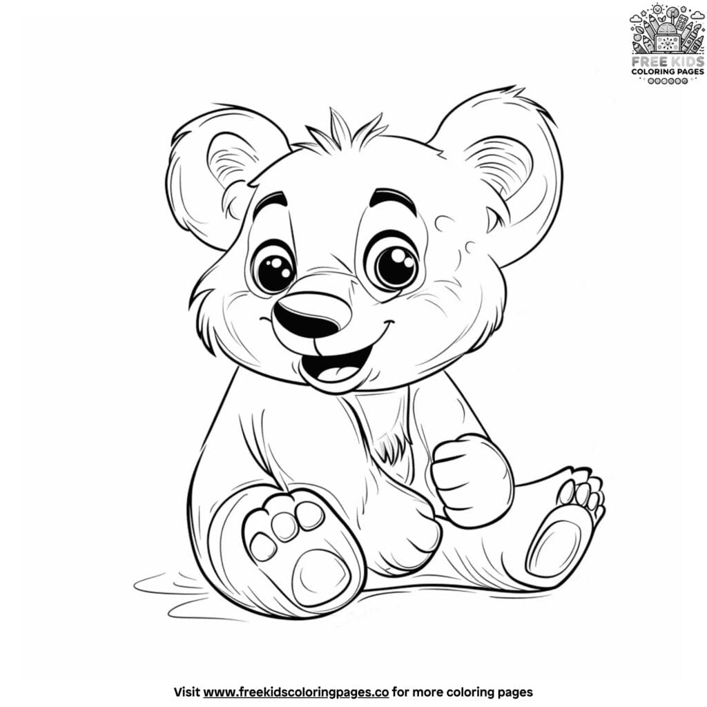 Adorable Baby Bear Coloring Pages: Perfect For Little Ones