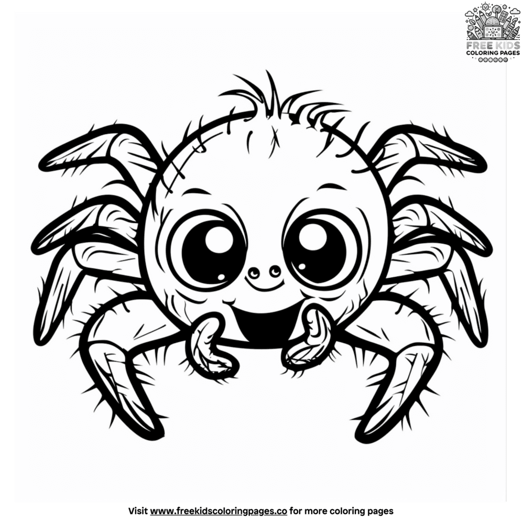 Cute Baby Spider Coloring Pages