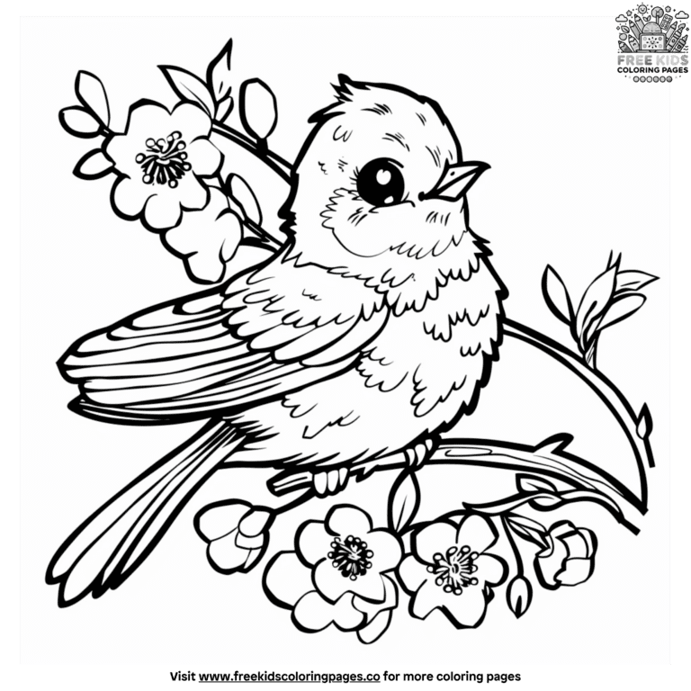 Stunning Cute Bird Coloring Pages: Perfect For Little Artists