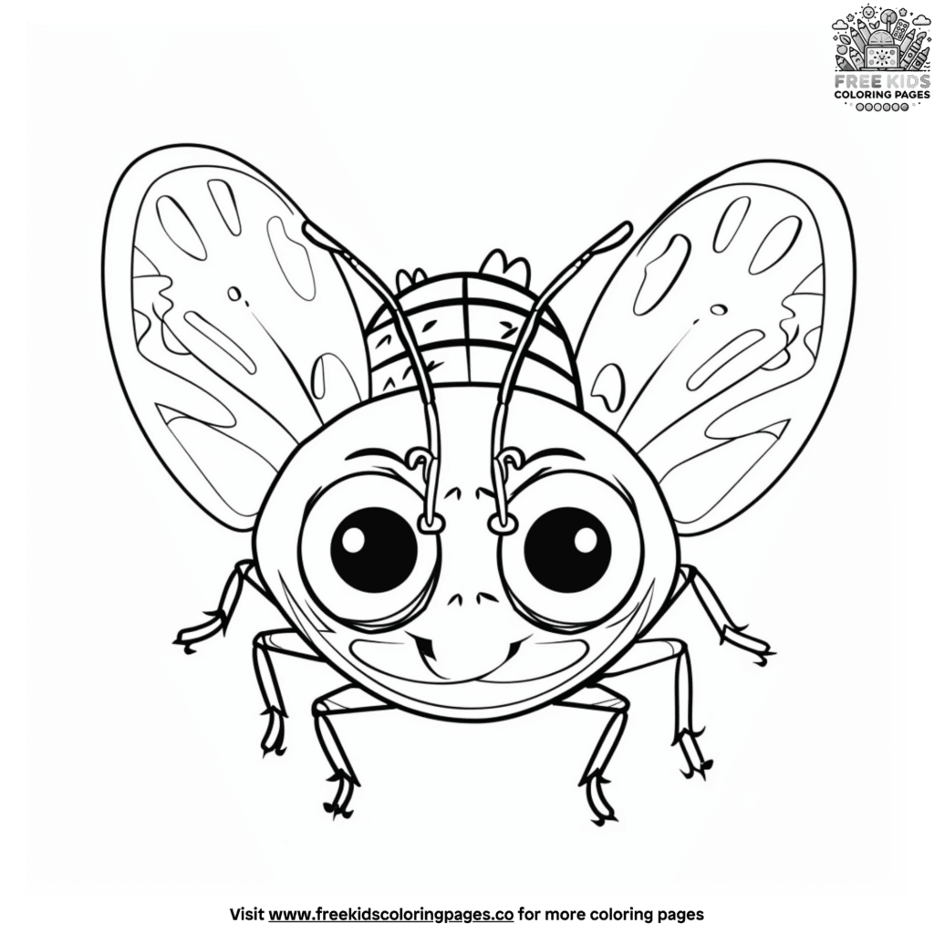 Scary Eyes Bug Coloring Pages For Kids - Free Fun!