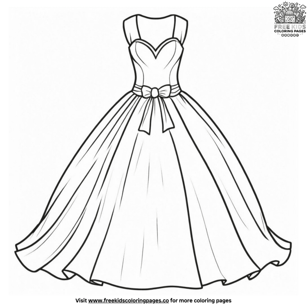 25+ Delightful Dress Coloring Pages: Creative Fun For Kids