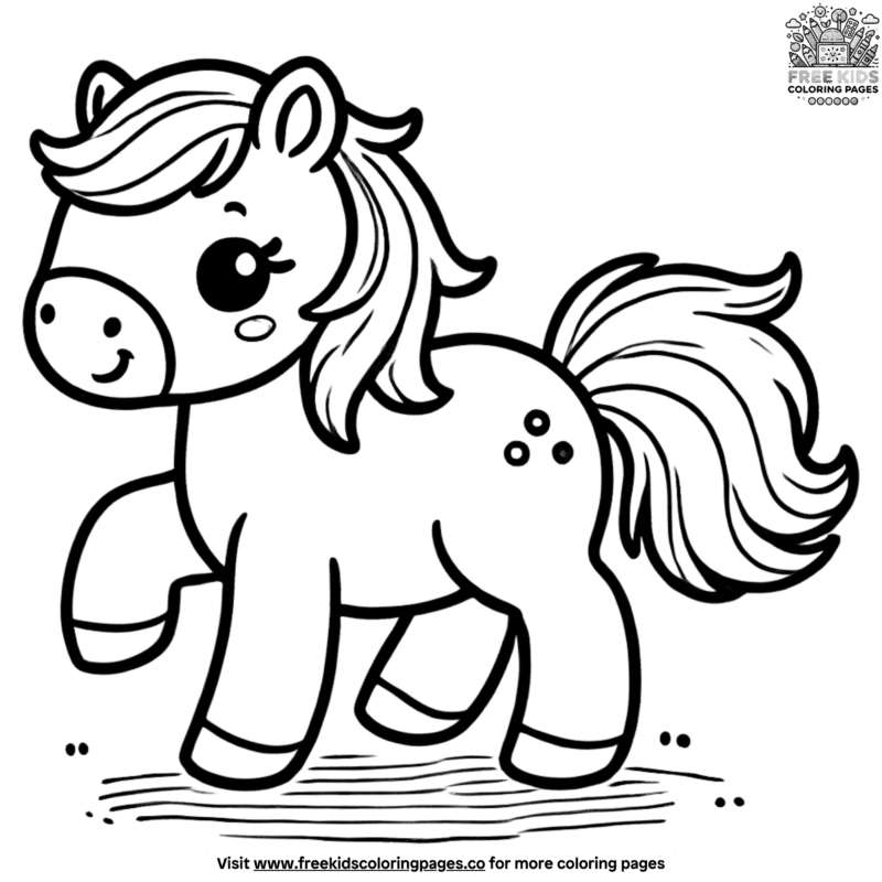 Baby Farm Animals Coloring Pages: Sweet Baby Farm Animals