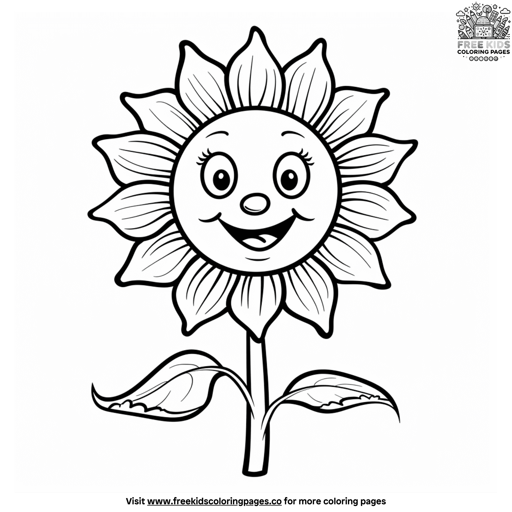 Adorable Sunflower Coloring Pages For Preschoolers Adorable Sunflower Coloring Pages For Preschoolers
