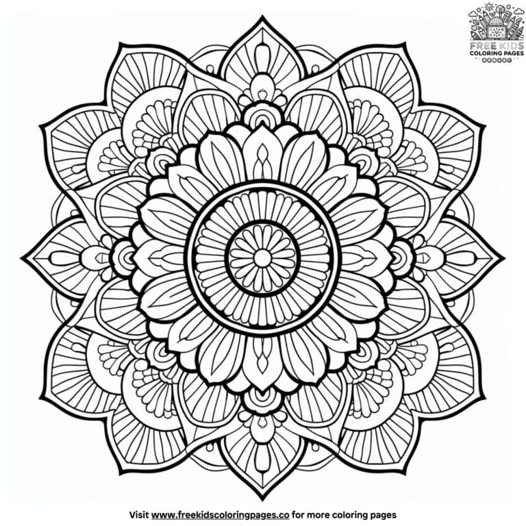 Monday Mandala Coloring Pages: Start Your Week With Creativity