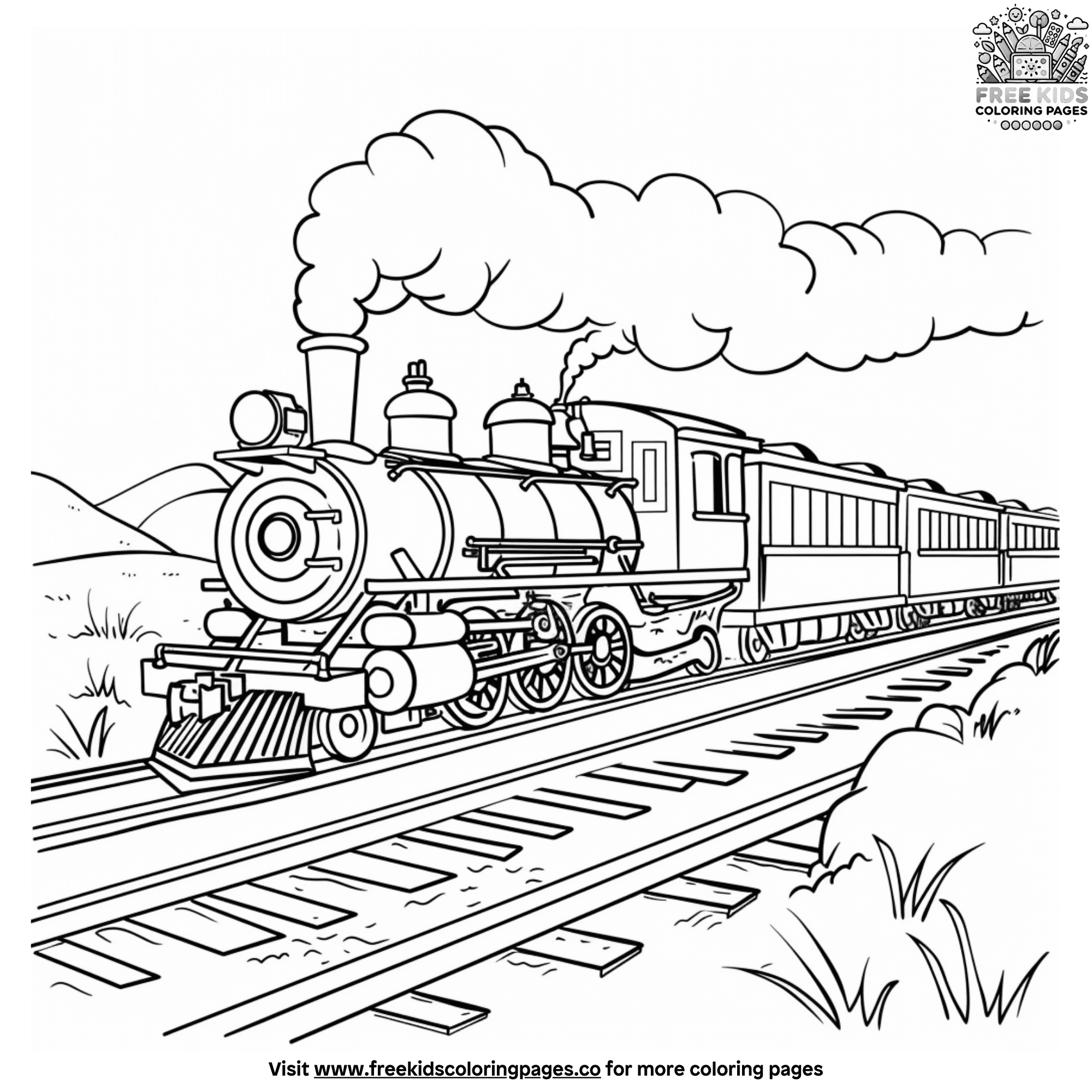 25+ Exciting Train Coloring Pages: Fun And Educational For Kids