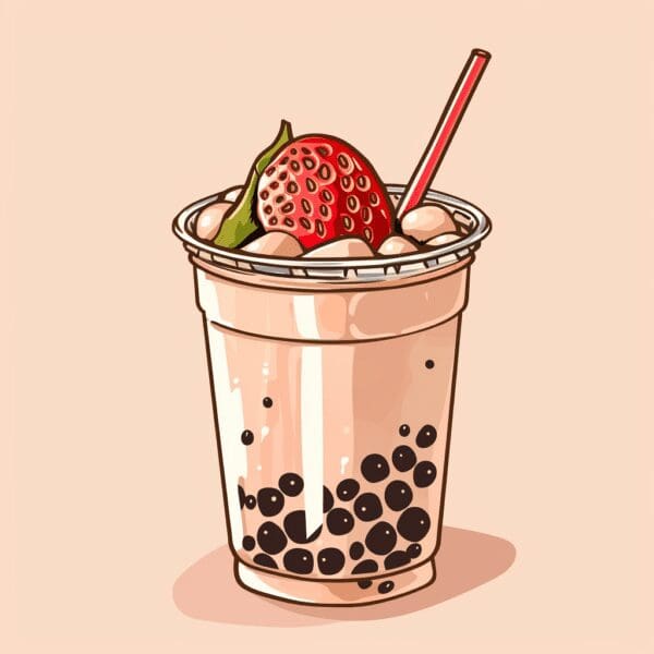25+ Delicious Boba Coloring Pages
