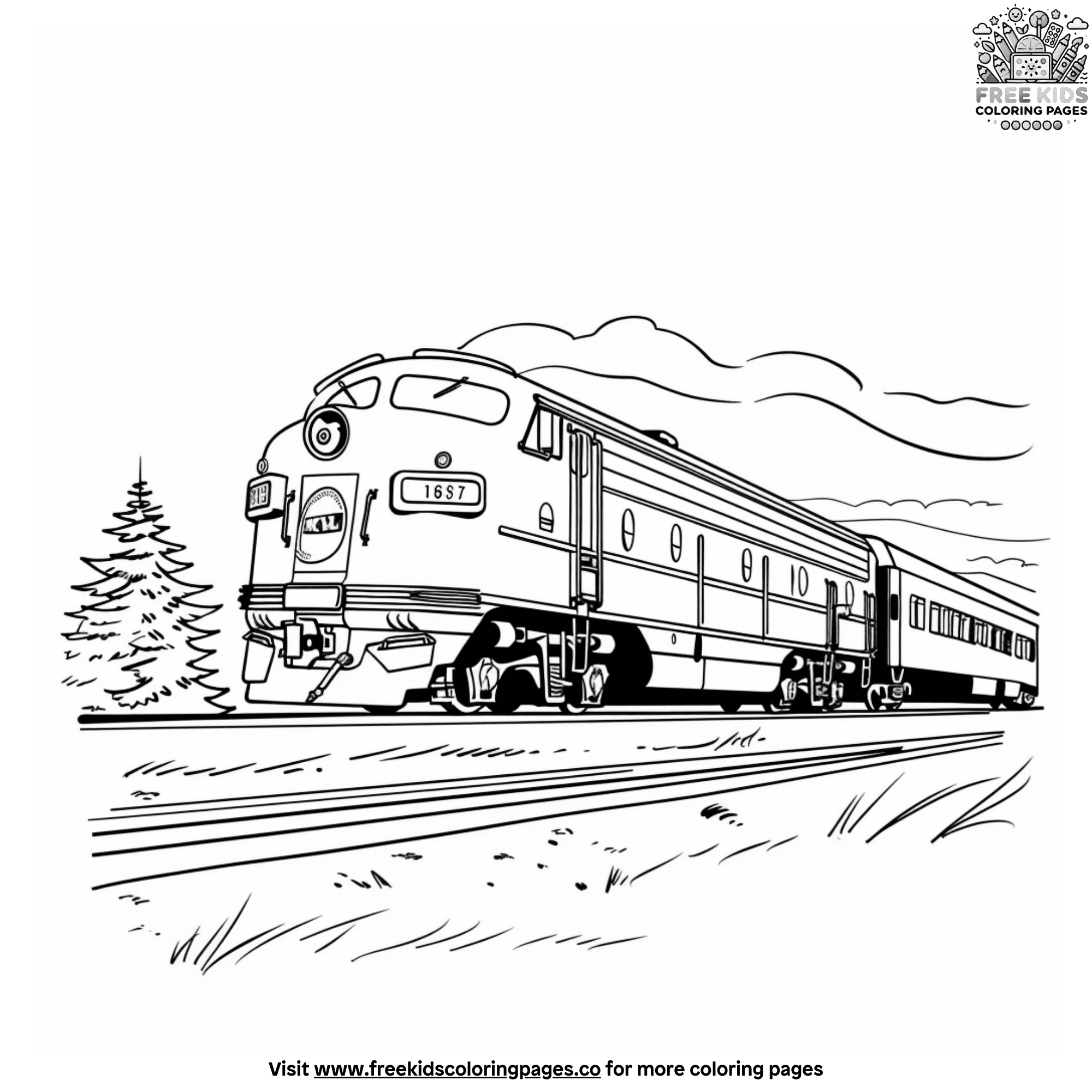 25+ Exciting Train Coloring Pages: Fun And Educational For Kids