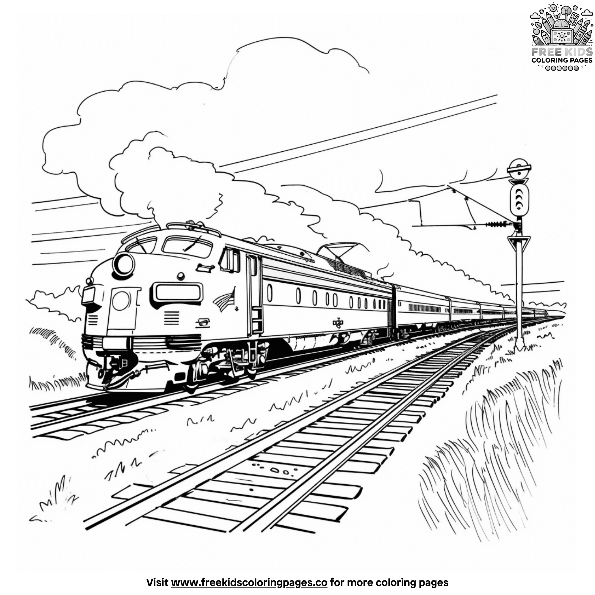 25+ Exciting Train Coloring Pages: Fun And Educational For Kids