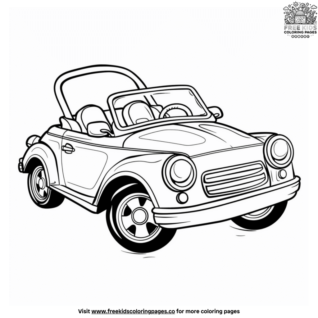 Car Coloring Pages For Toddlers