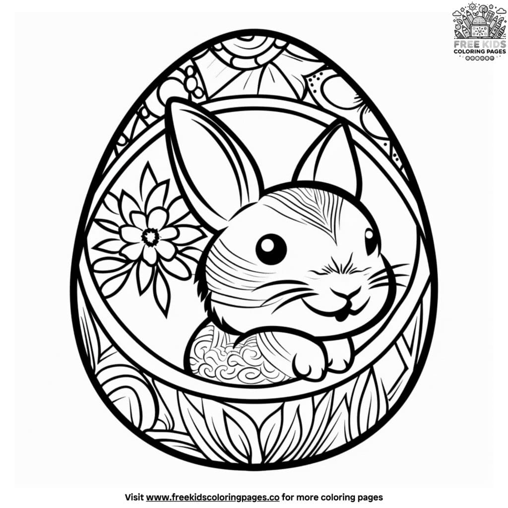 25+ Free Easter Egg Coloring Pages For Family Fun