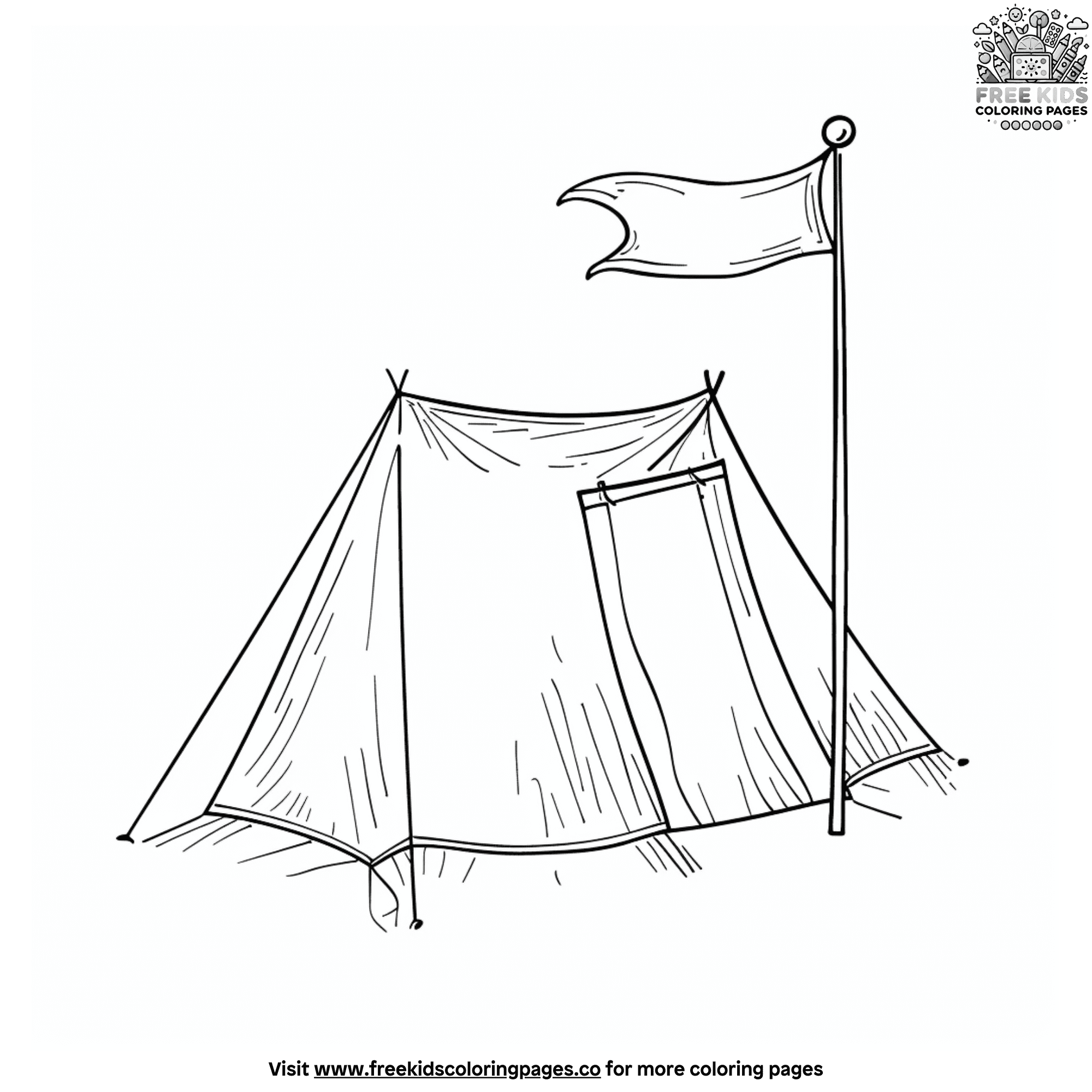 21+ Exciting Camping Coloring Pages