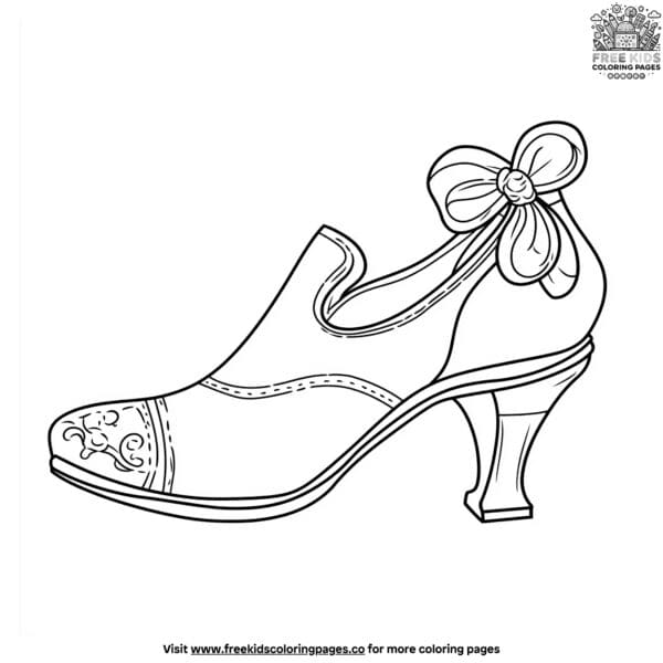 Charming Vintage Shoe Coloring Pages: A Blast From The Past
