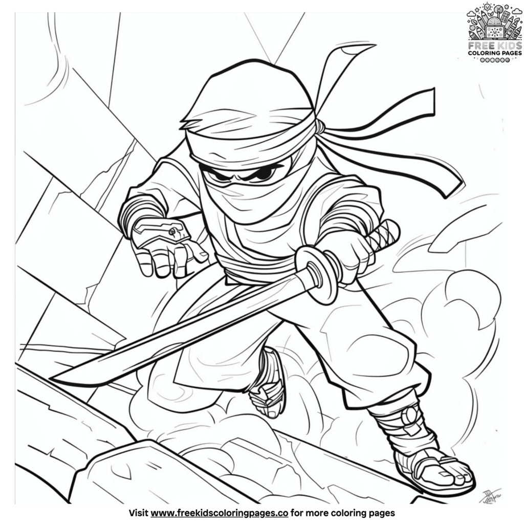 Cool Ninja Coloring Pages