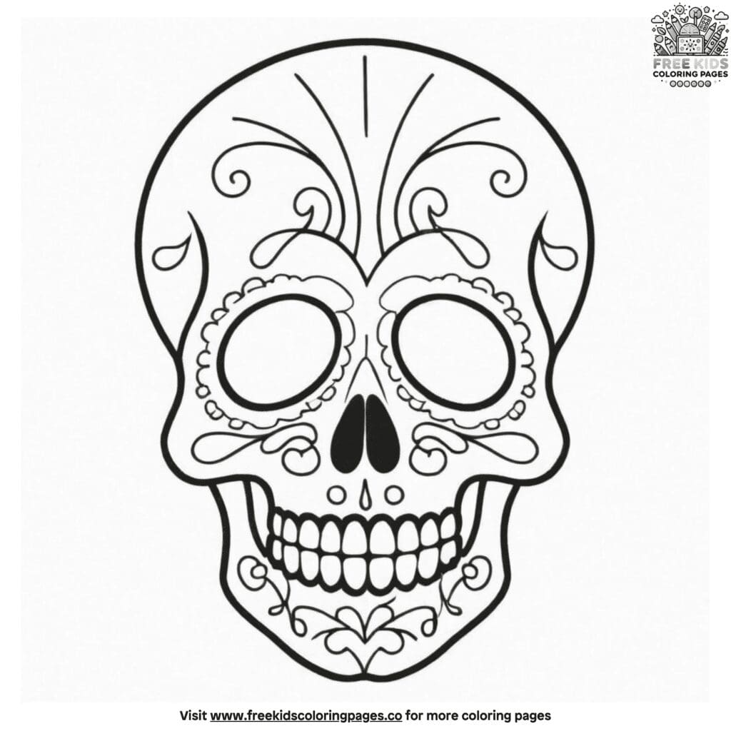 Cool Skull Coloring Pages: Trendy And Fun Designs For Kids