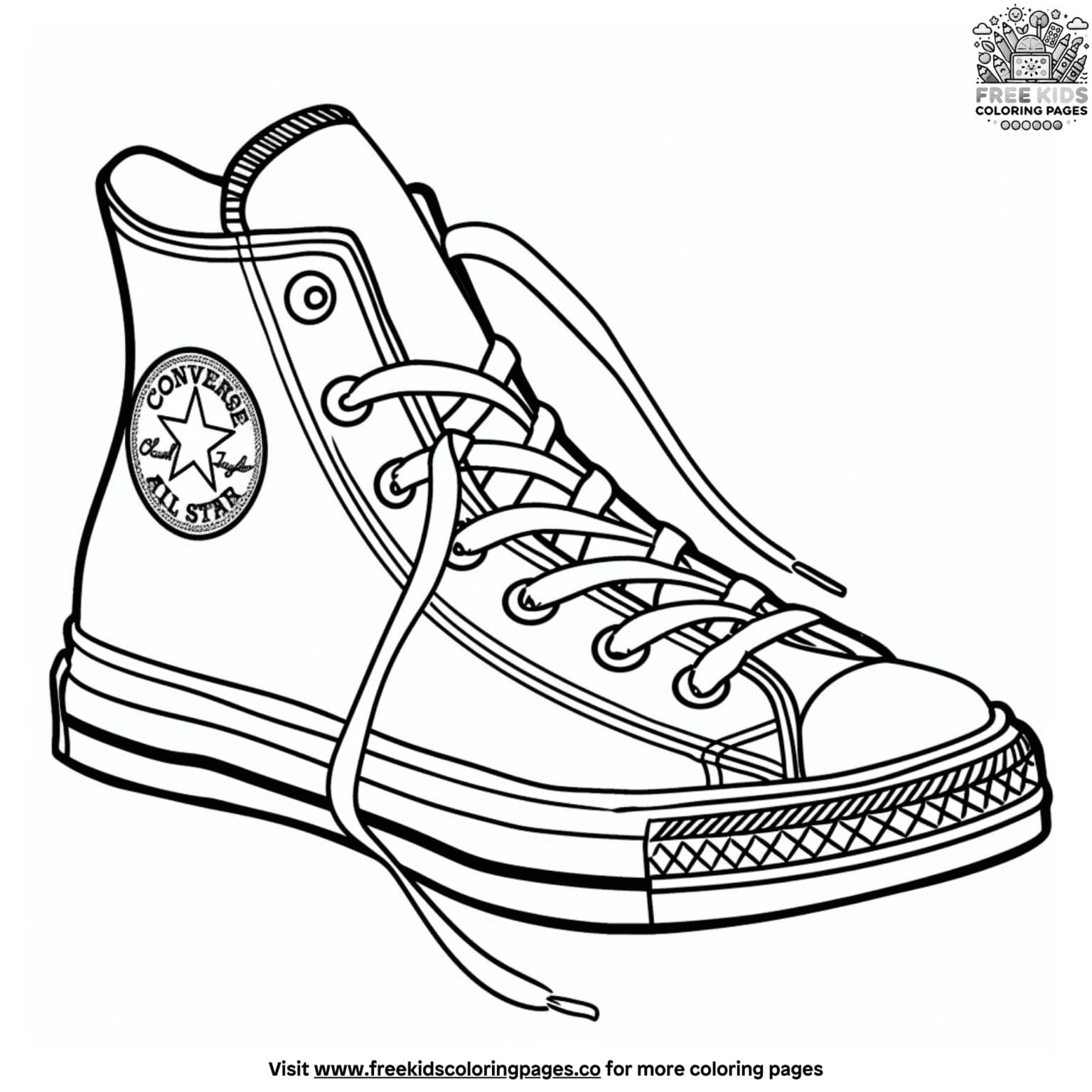 21+ Exciting Shoe Coloring Pages