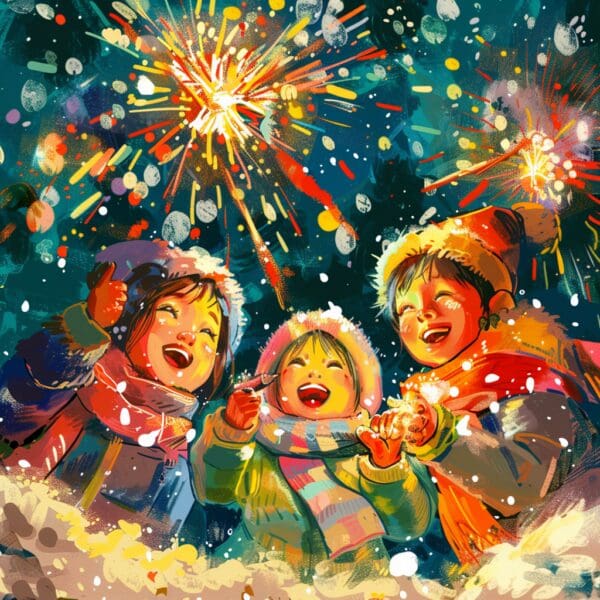 23+ Delightfully Cute New Year Coloring Pages