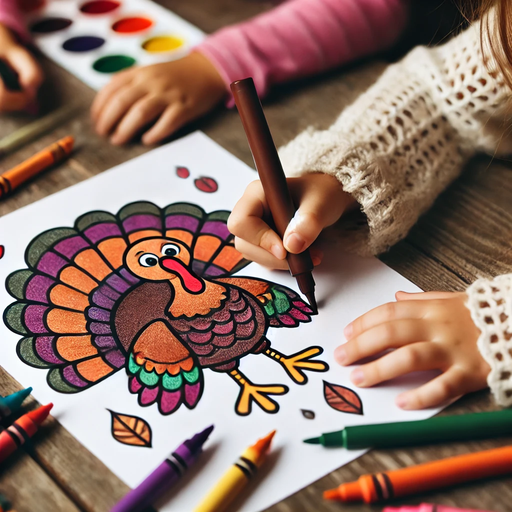 21+ Delightful Turkey Coloring Pages