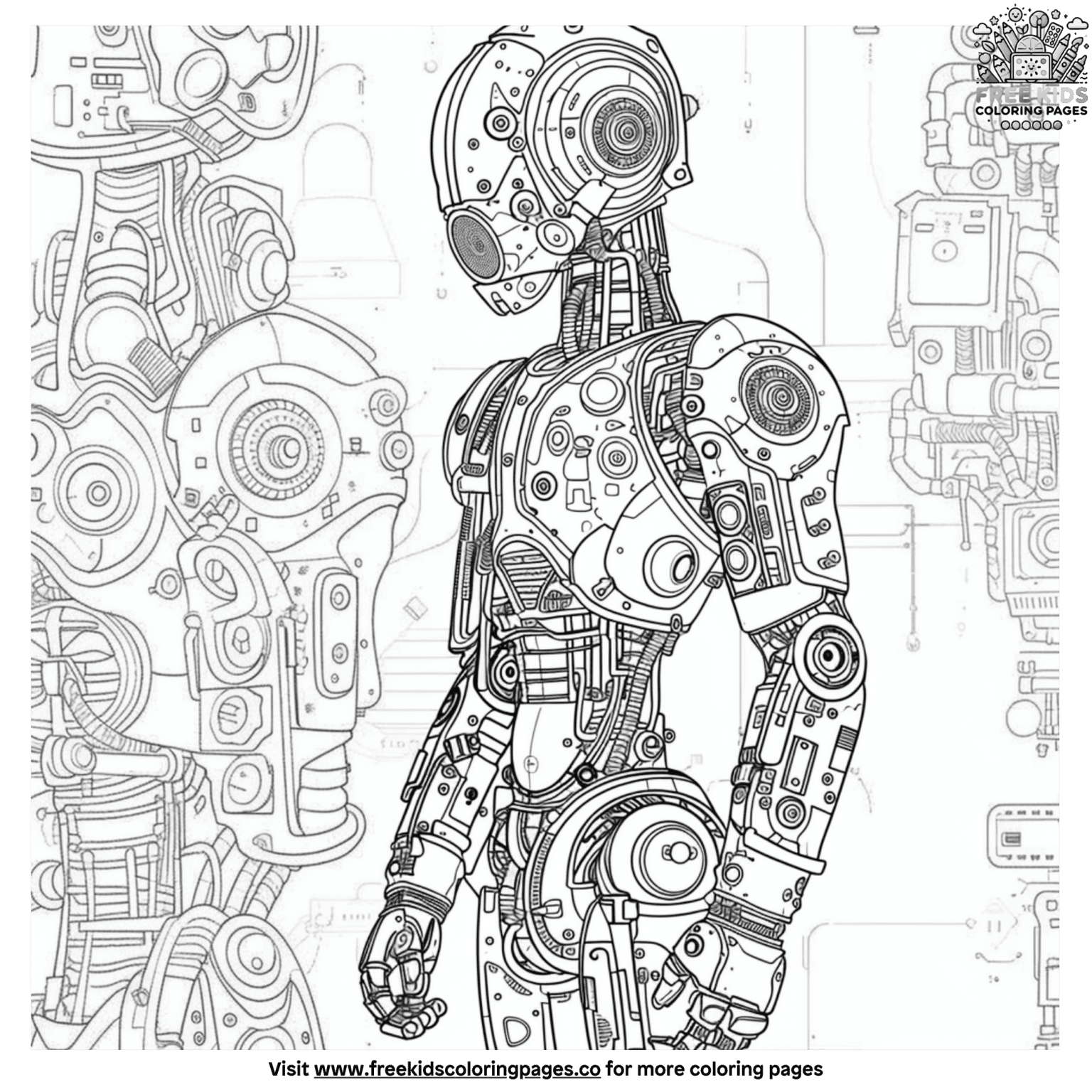 25+ Astonishing Robot Coloring Pages: Fun And Educational For Kids