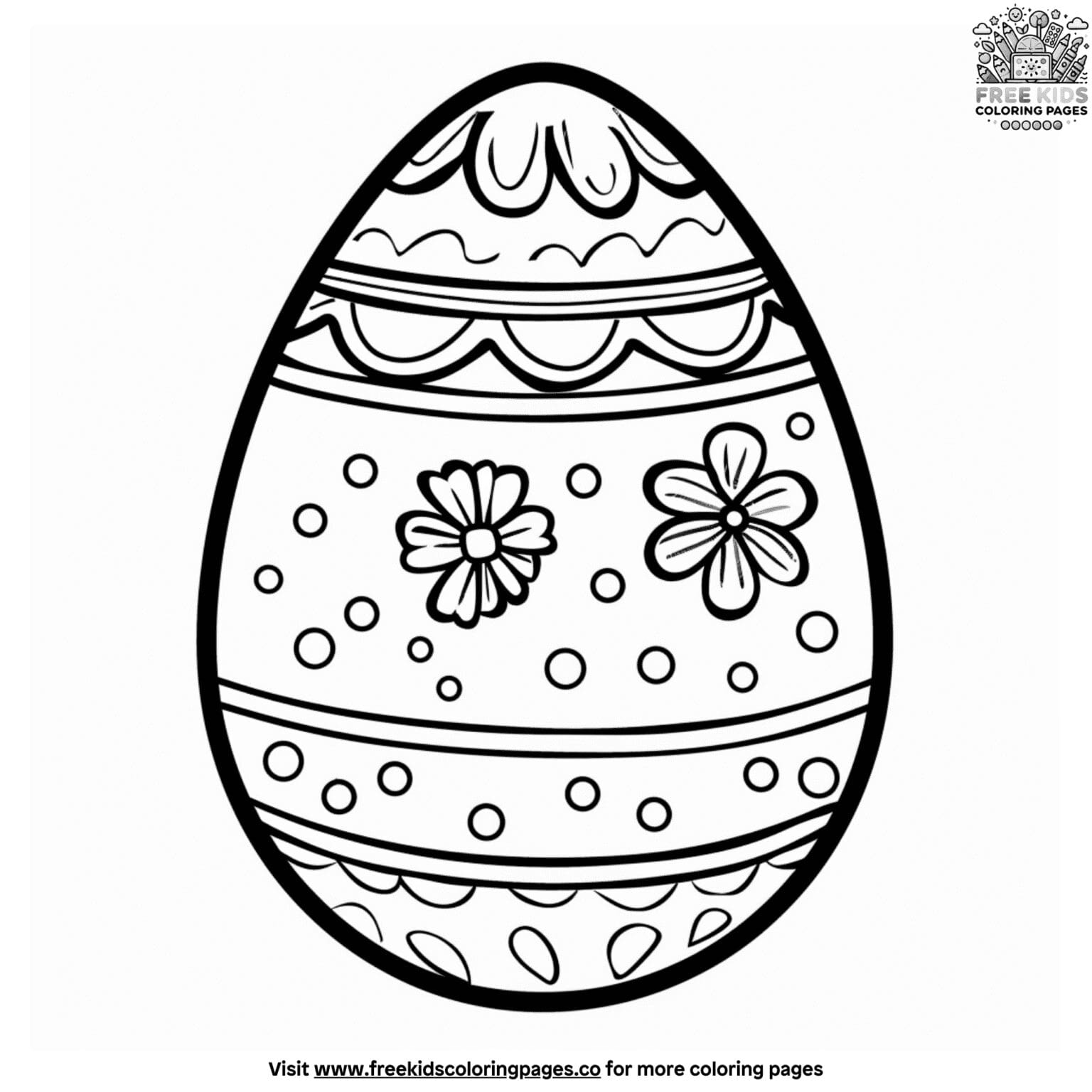 25+ Free Easter Egg Coloring Pages For Family Fun