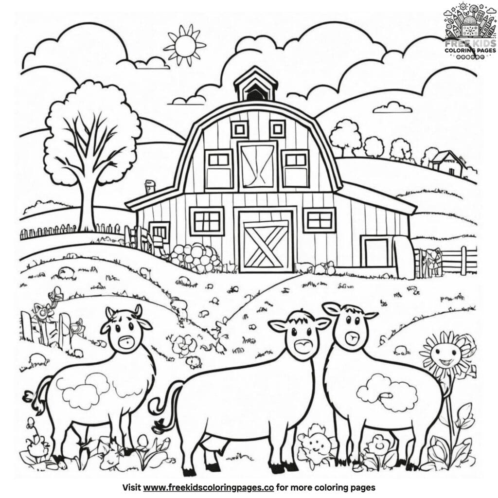 25+ Delightful Farm Coloring Pages For Kids: Vibrant Farm Adventures