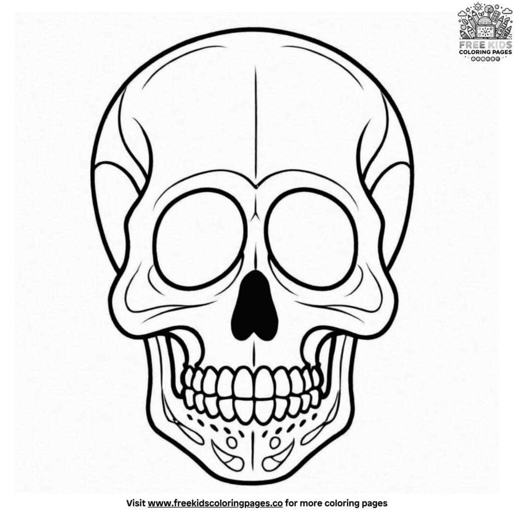 Beginner Skull Coloring Pages