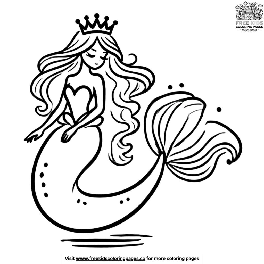 25+ Enchanting Mermaid Coloring Pages For Kids