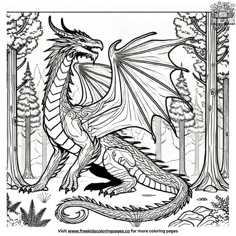 Cool Realistic Dragon Coloring Pages: Ignite Your Child’s Imagination