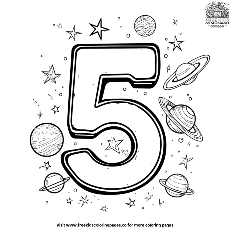 25+ Fun And Engaging Number Coloring Pages: Perfect For Kids