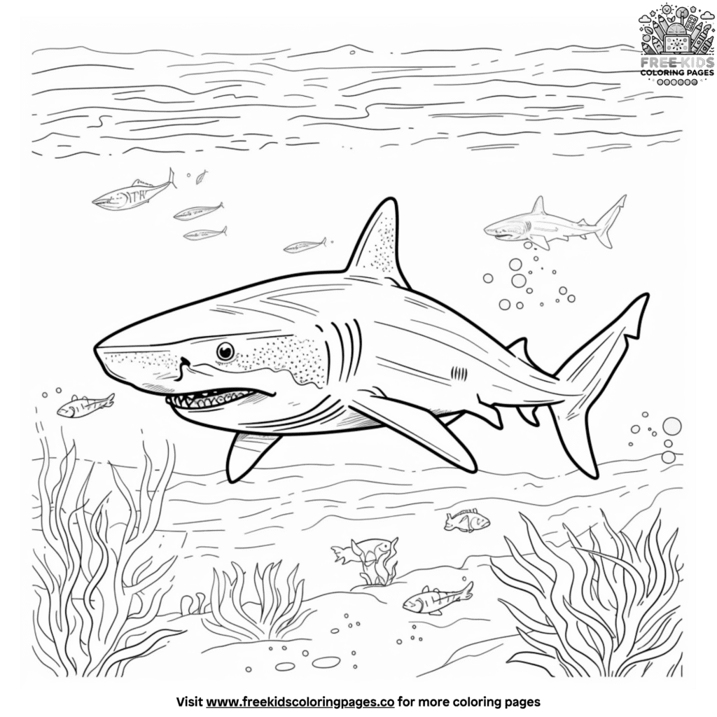 Captivating Ocean Shark Coloring Pages: Explore The Depths