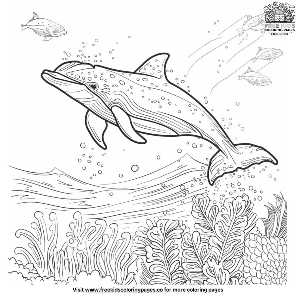 Bold Dolphin Adventure Coloring Pages