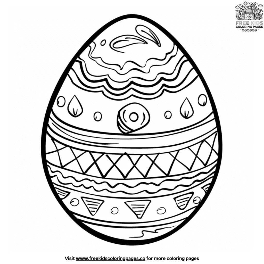 25+ Free Easter Egg Coloring Pages For Family Fun