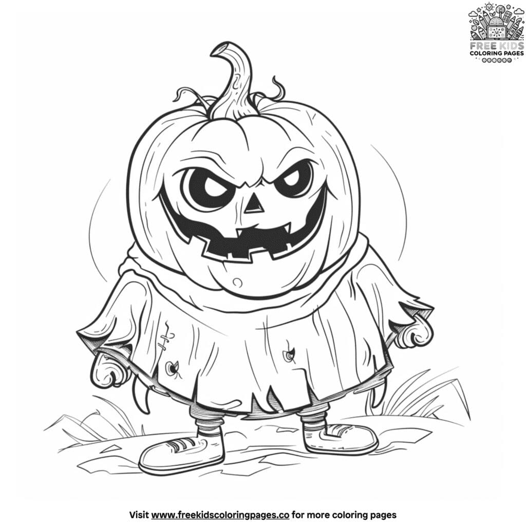 Exciting Halloween Monster Coloring Pages