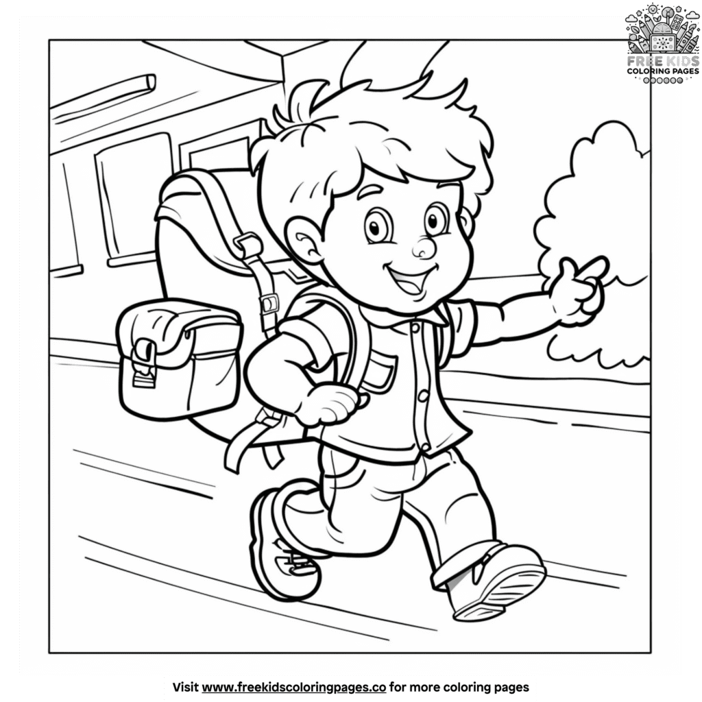 Captivating Kindergarten Back To School Coloring Pages