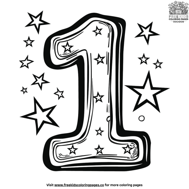 25+ Fun And Engaging Number Coloring Pages: Perfect For Kids