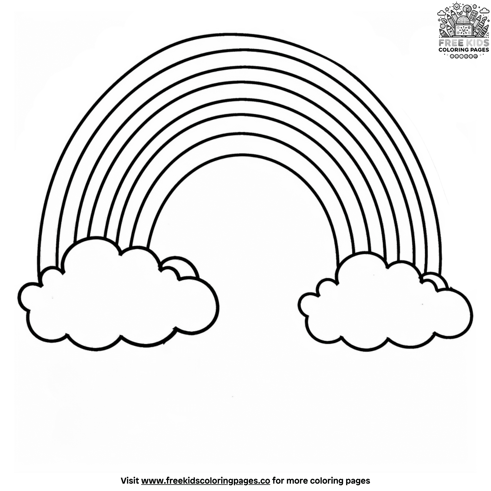 Exciting Rainbow Coloring Pages For Kids Exciting Rainbow Coloring Pages For Kids