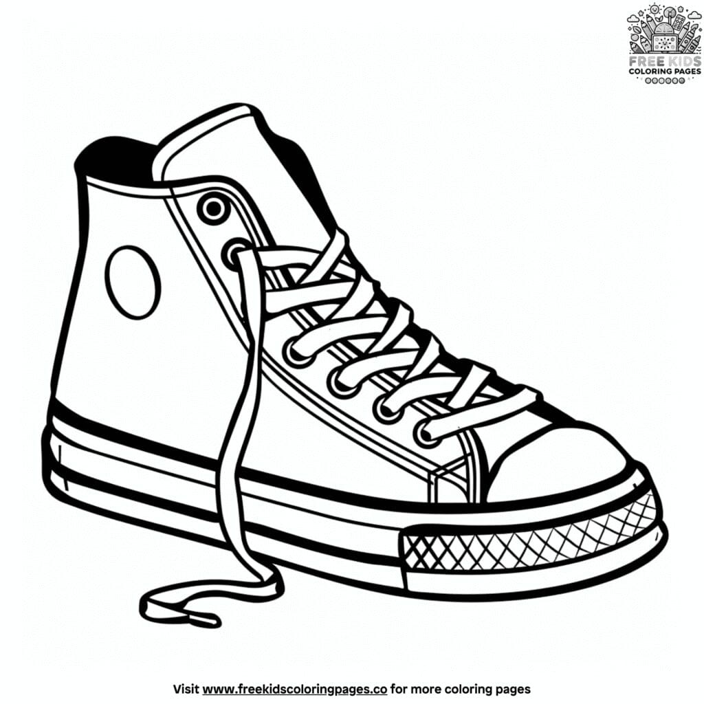 Classic Vintage Shoe Coloring Pages