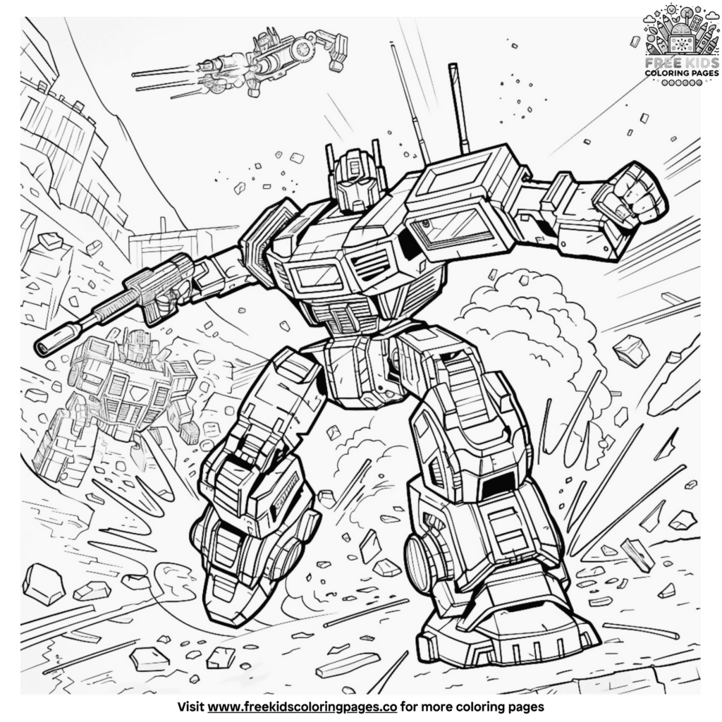 Fun-filled Transformer Robot Coloring Pages