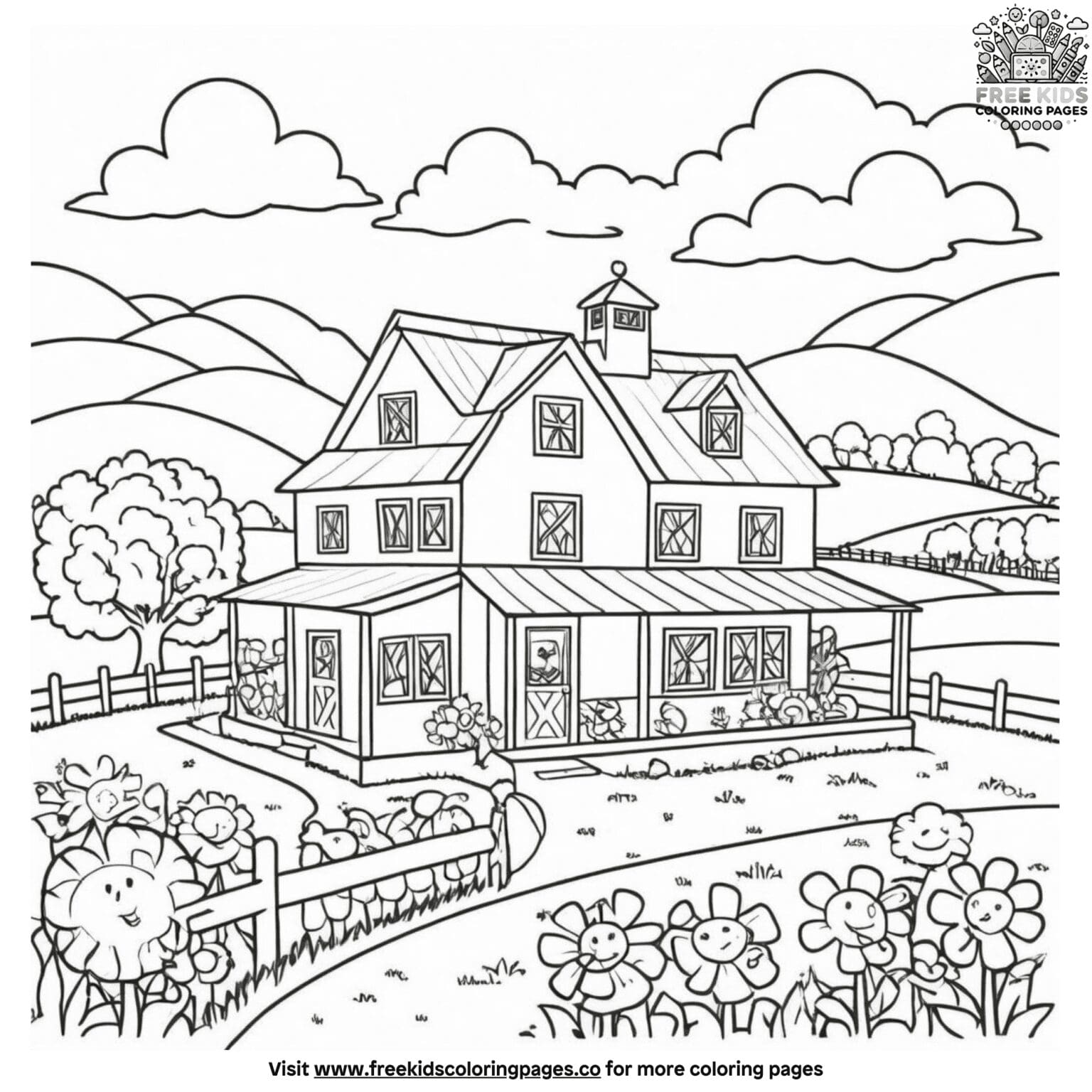 25+ Delightful Farm Coloring Pages For Kids: Vibrant Farm Adventures