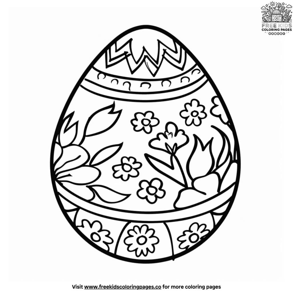 25+ Free Easter Egg Coloring Pages For Family Fun