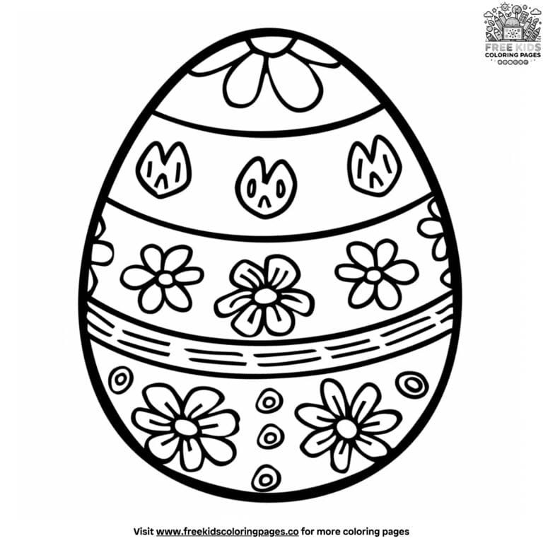 25+ Free Easter Egg Coloring Pages For Family Fun