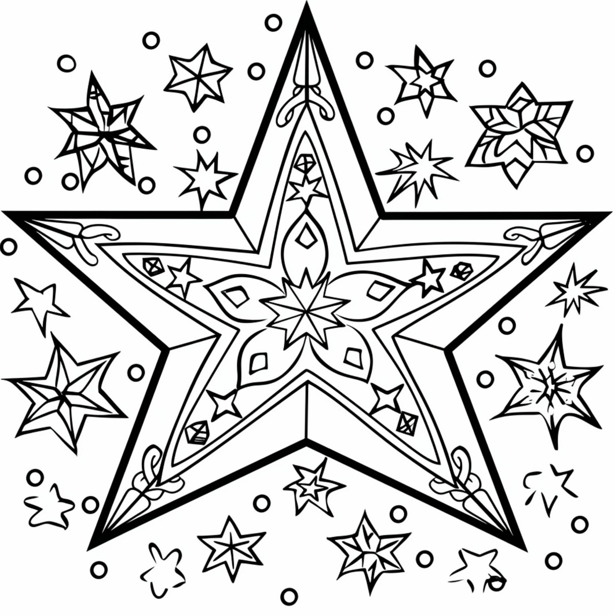 17+ Captivating Star Coloring Pages: A Journey Through The Night Sky