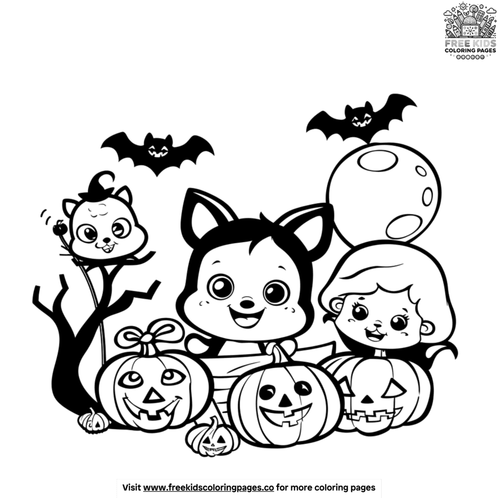 Delightful Cartoon Halloween Coloring Pages For All Ages