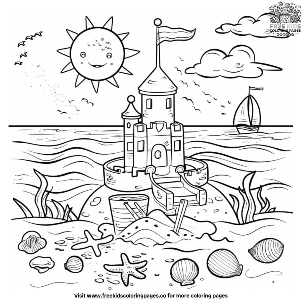 Exciting Beach Day Coloring Pages For Endless Fun