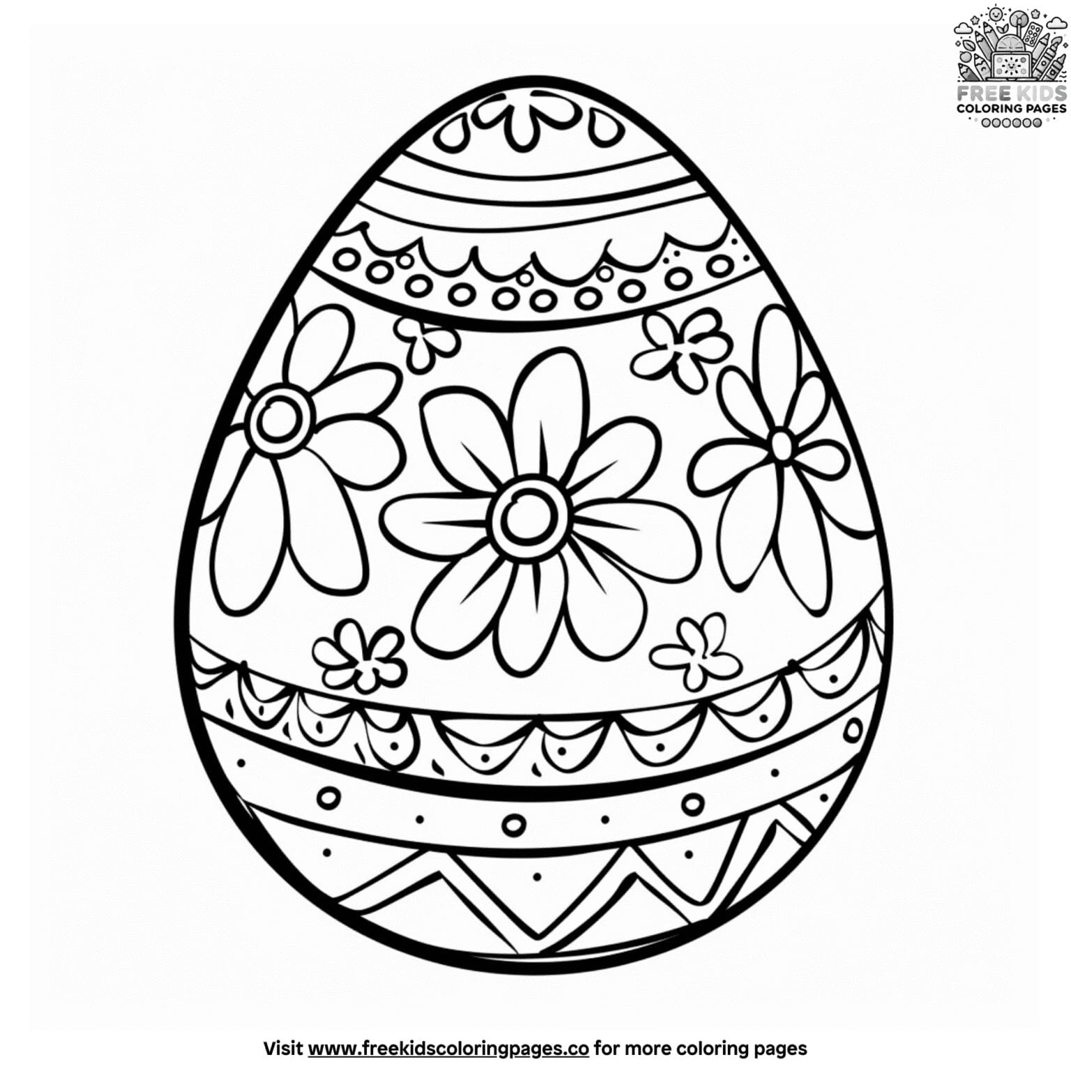 25+ Free Easter Egg Coloring Pages For Family Fun