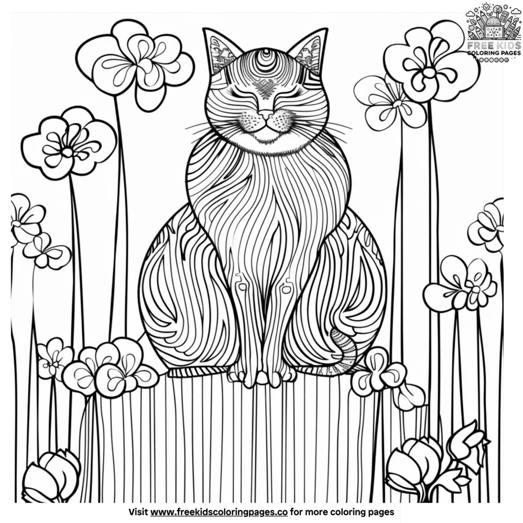 Funny Cat Coloring Pages A Hilarious And Whimsical Cat Scene Funny Cat Coloring Pages A Hilarious And Whimsical Cat Scene