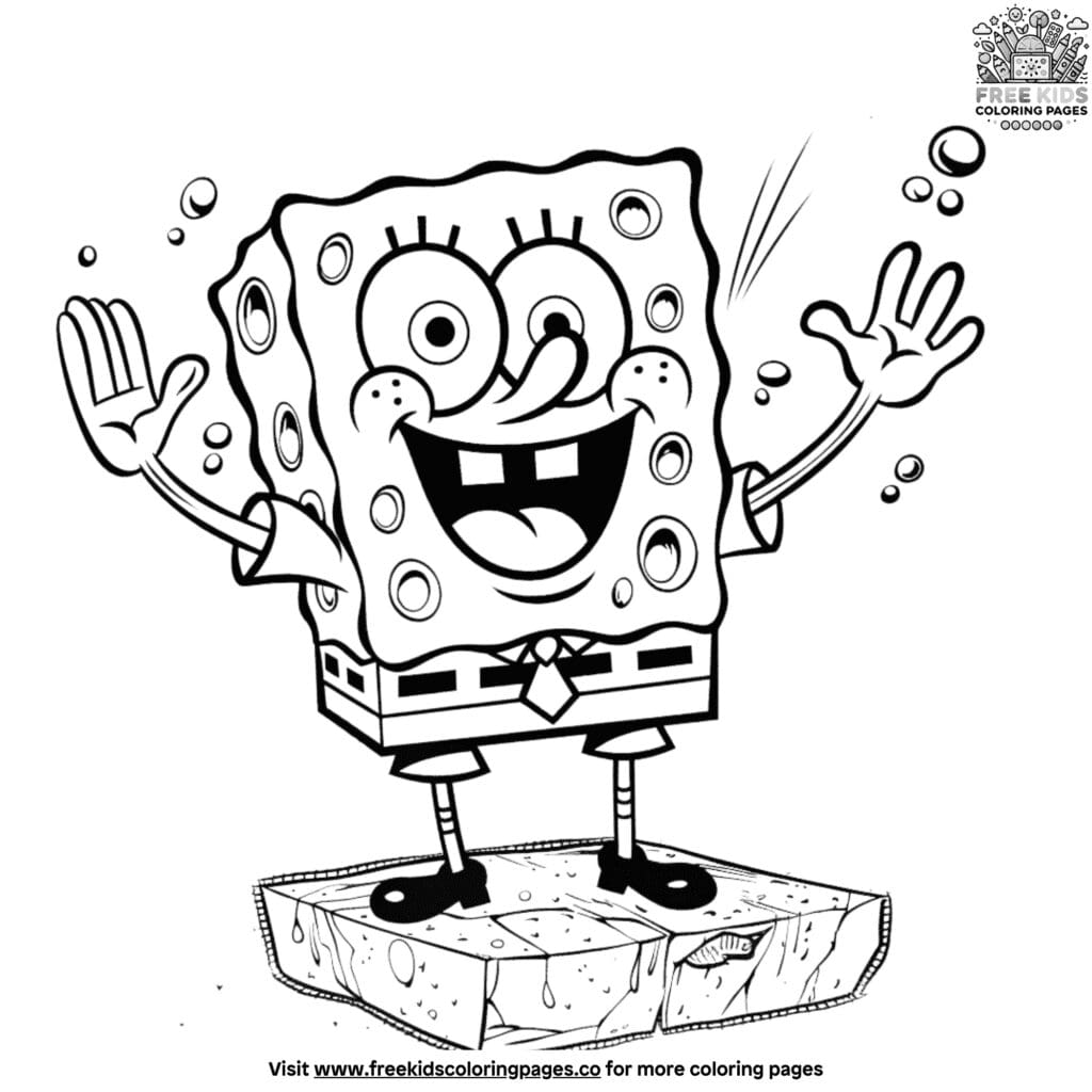 Cute SpongeBob Coloring Pages