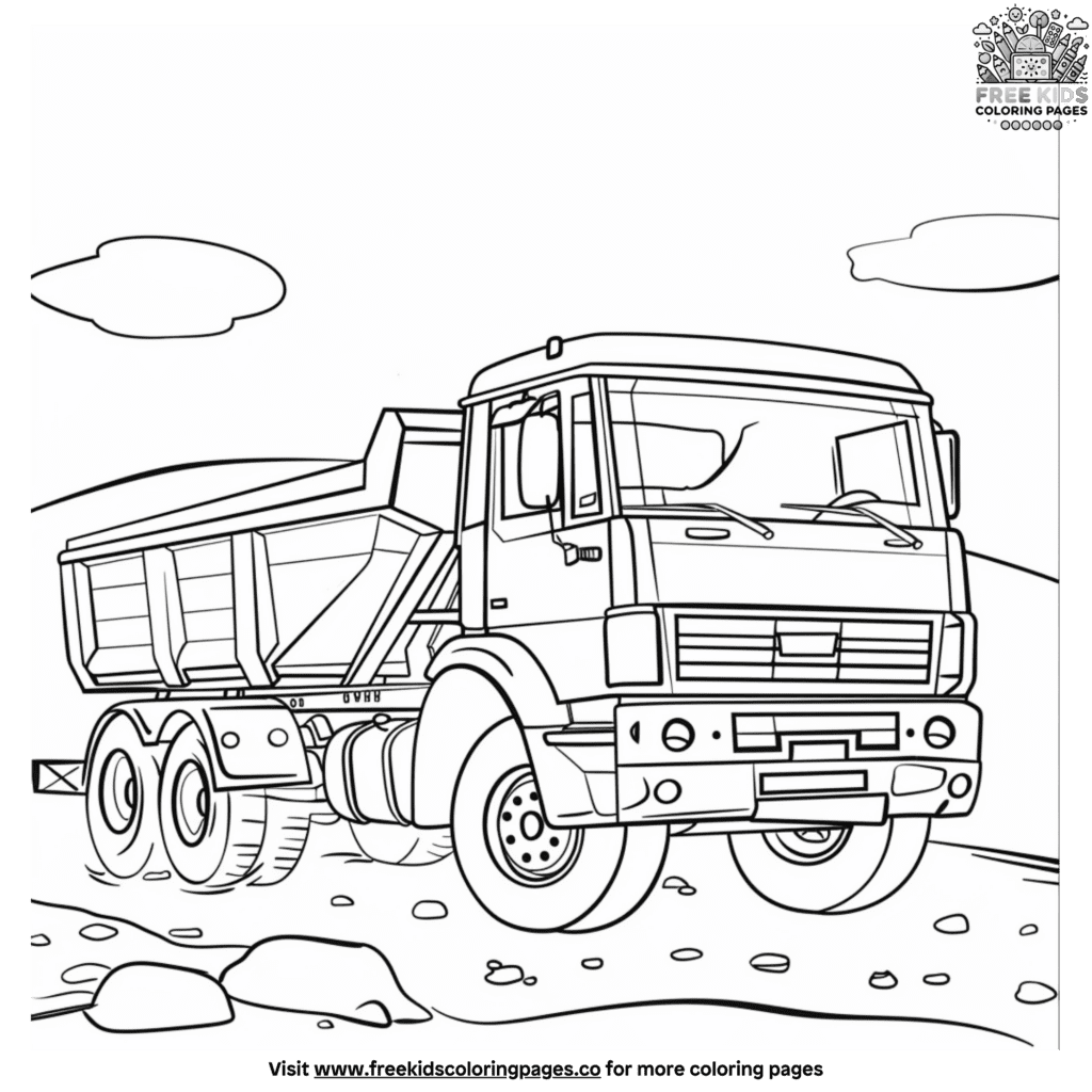 Heavy Duty Giant Truck Coloring Pages
