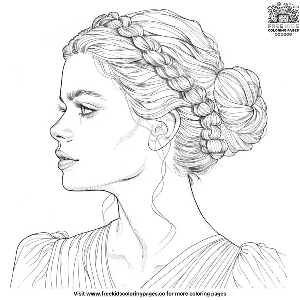 Thick Braid Coloring Pages
