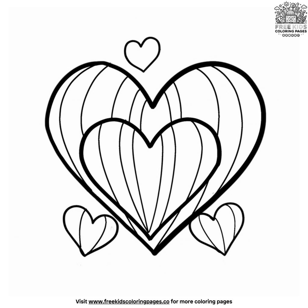 Free Solid Heart Coloring Pages For Creative Coloring